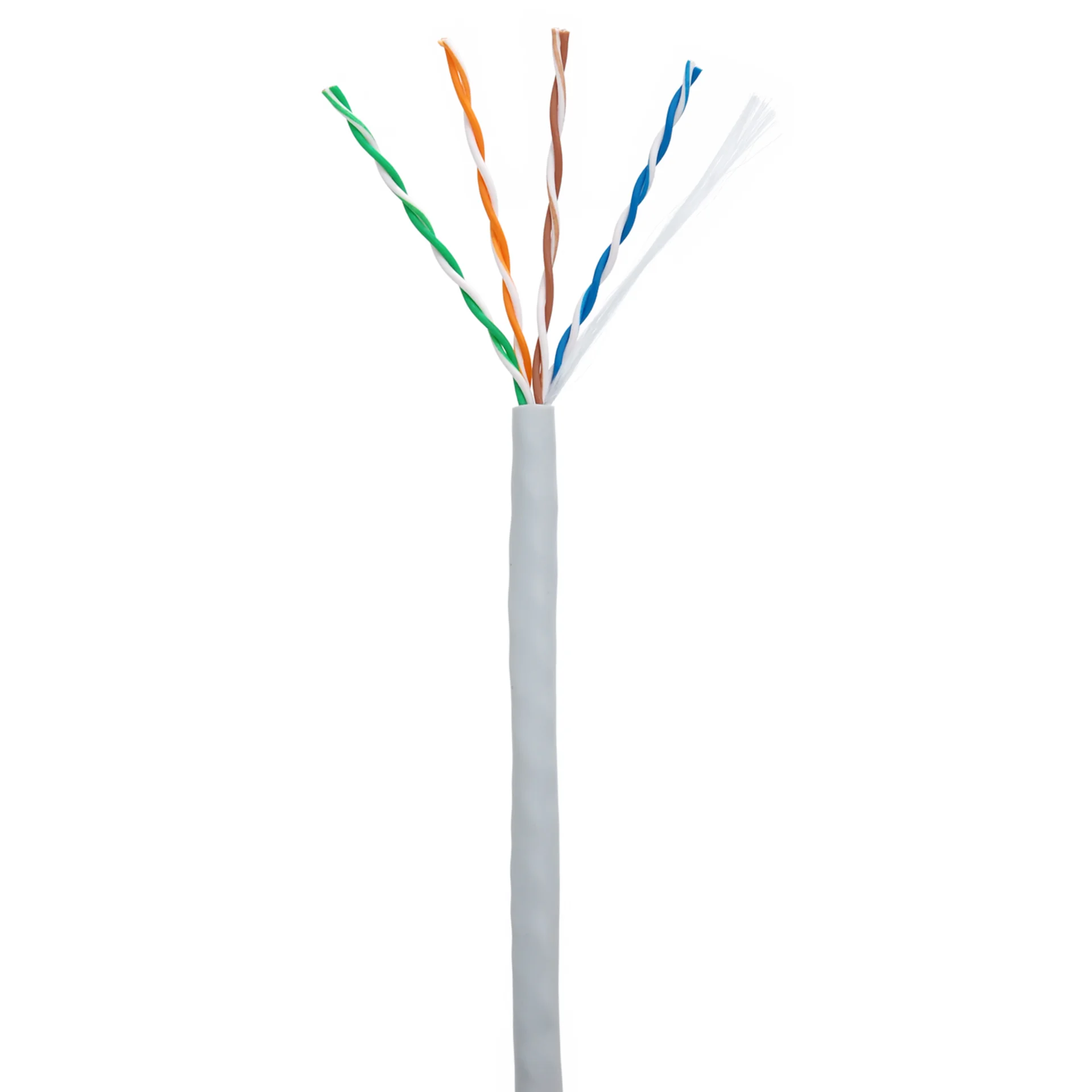 Кабель NETLAN U/UTP 4 пары, Кат.5e (Класс D), 100МГц, одножильный, BC (чистая медь), внутренний ...