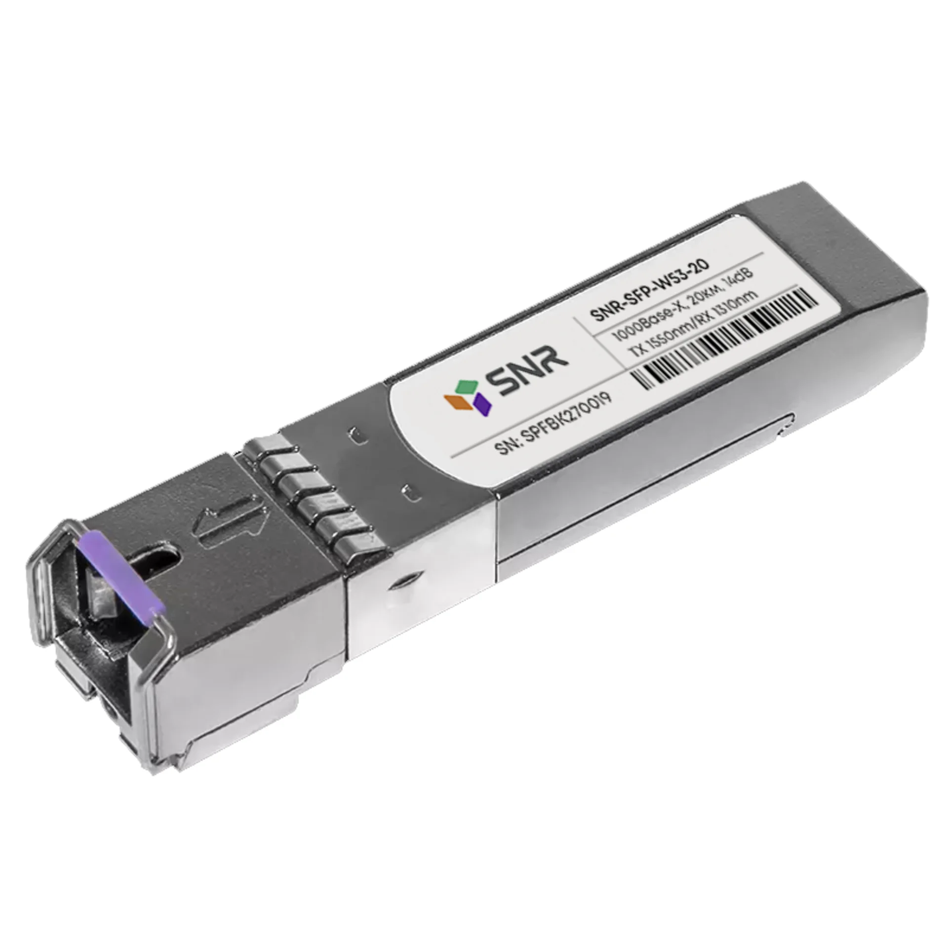 Модуль SFP оптический, дальность до 20 км (14dB), 1550нм ...