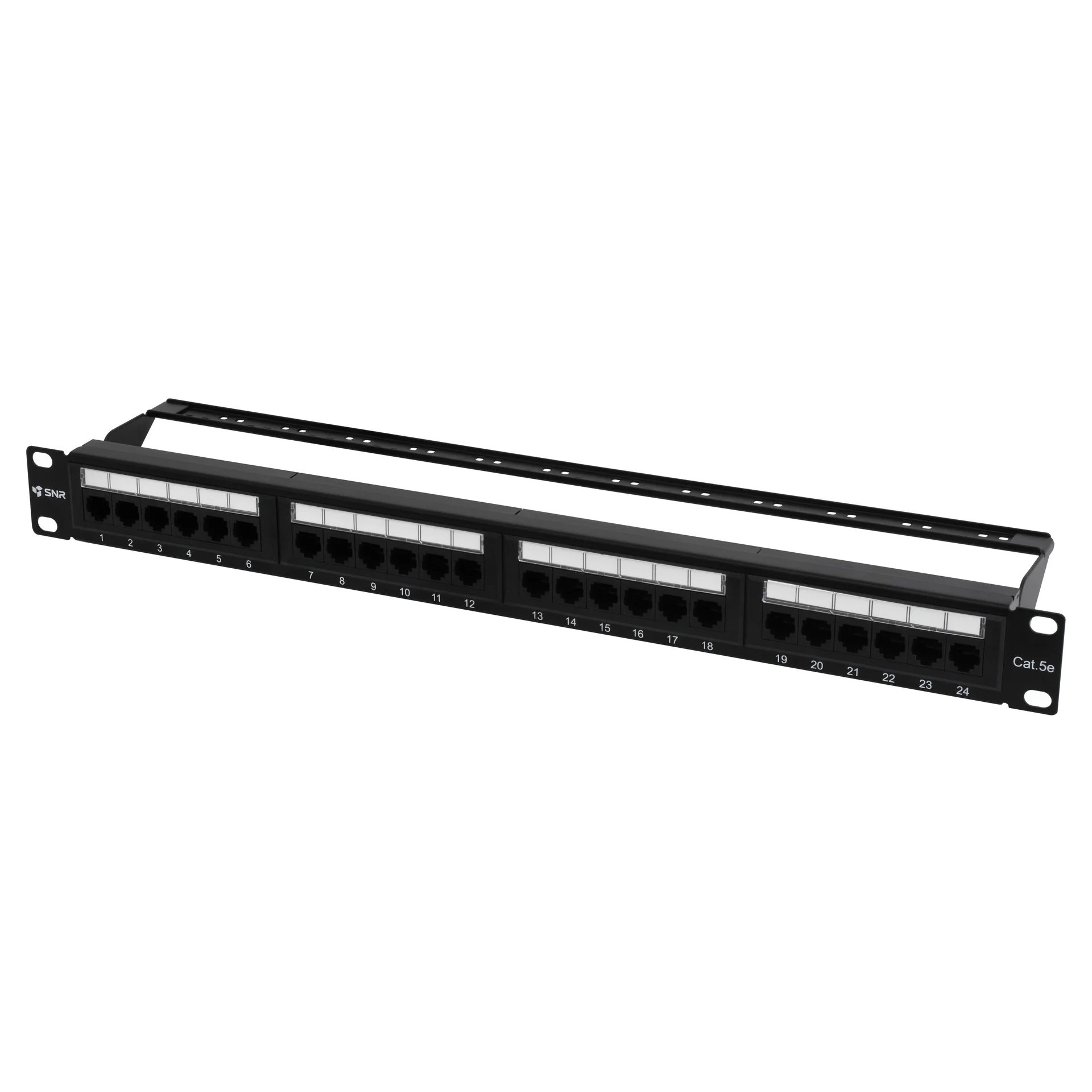 Коммутационная панель SNR, 19" неэкранированная, 1U, 24 порта, cat.5e ...