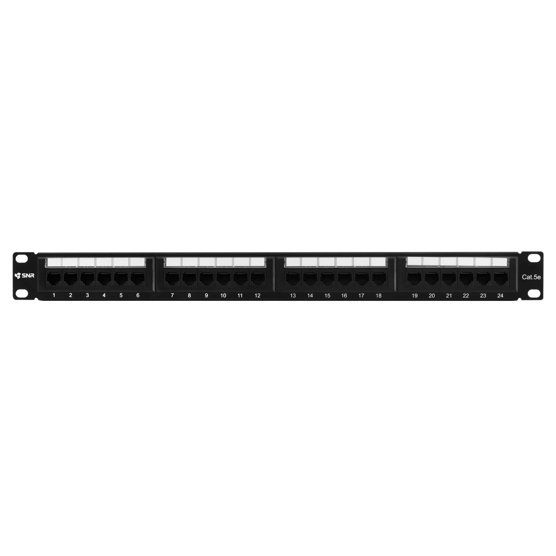Коммутационная панель SNR, 19" неэкранированная, 1U, 24 порта, cat.5e ...